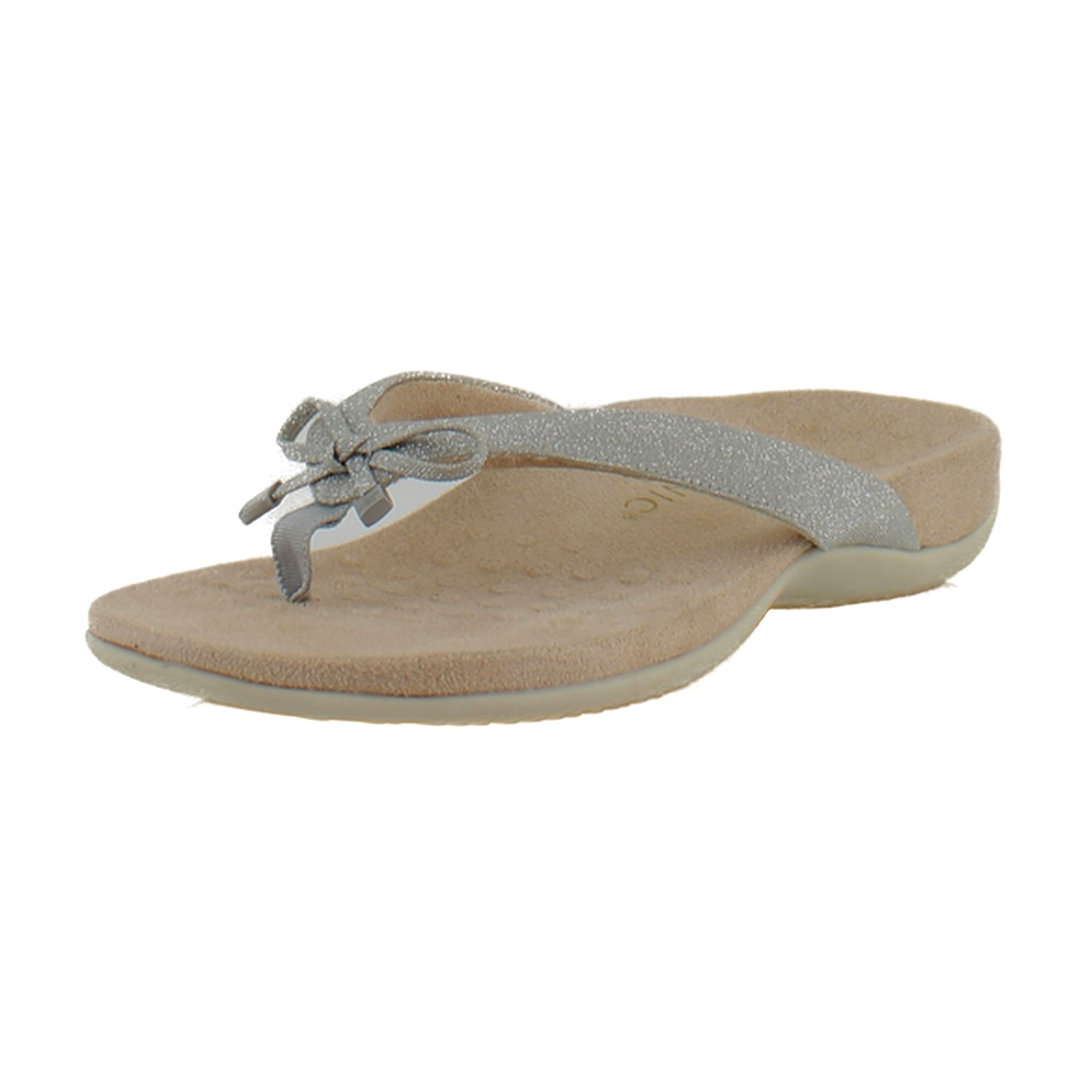 Vionic Bella Women's Sandals Silver Metal Fabric Size 10 N - Walmart.com