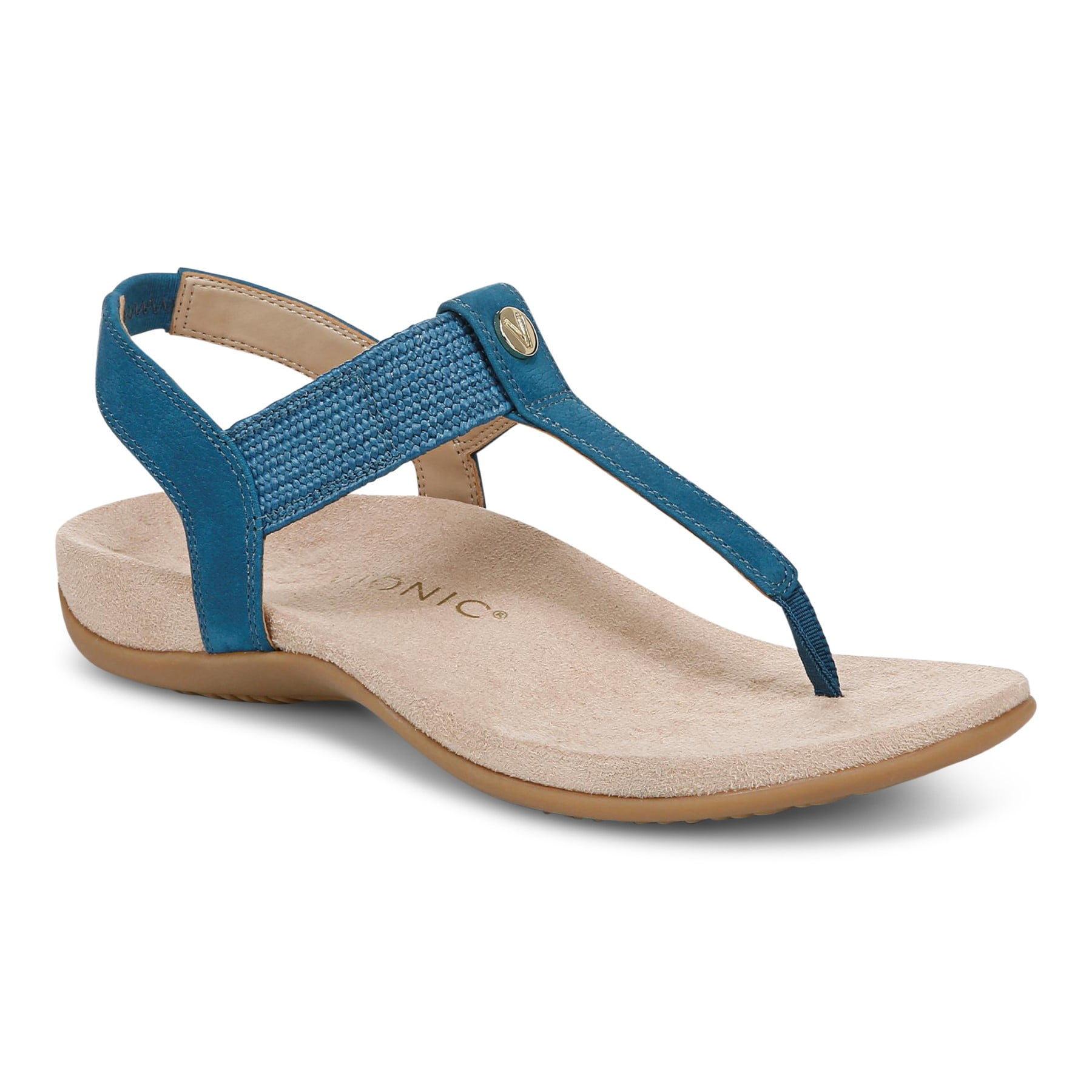 Vionic Brea Women's Sandals Celestial Teal Nubuck Size 13 M - Walmart.com