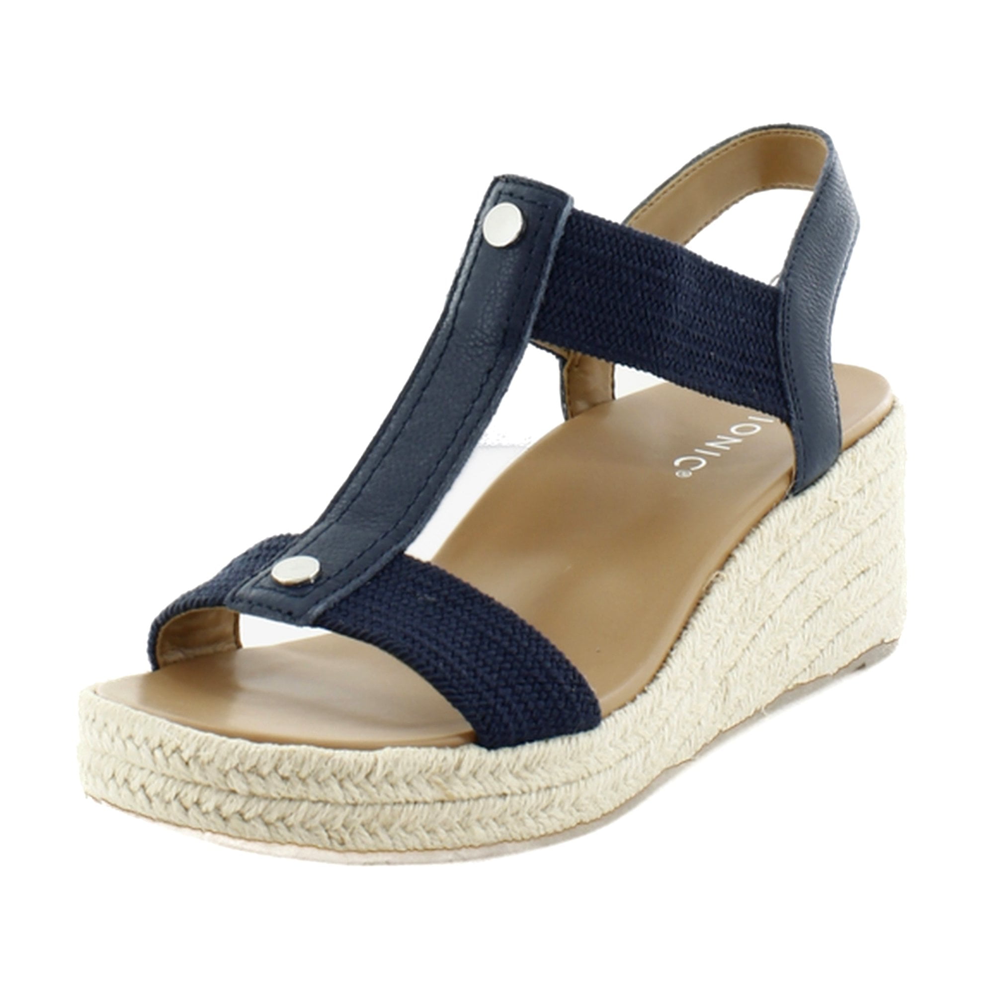 Vionic Calera Women's Sandals Navy Leather Size 6.5 W - Walmart.com