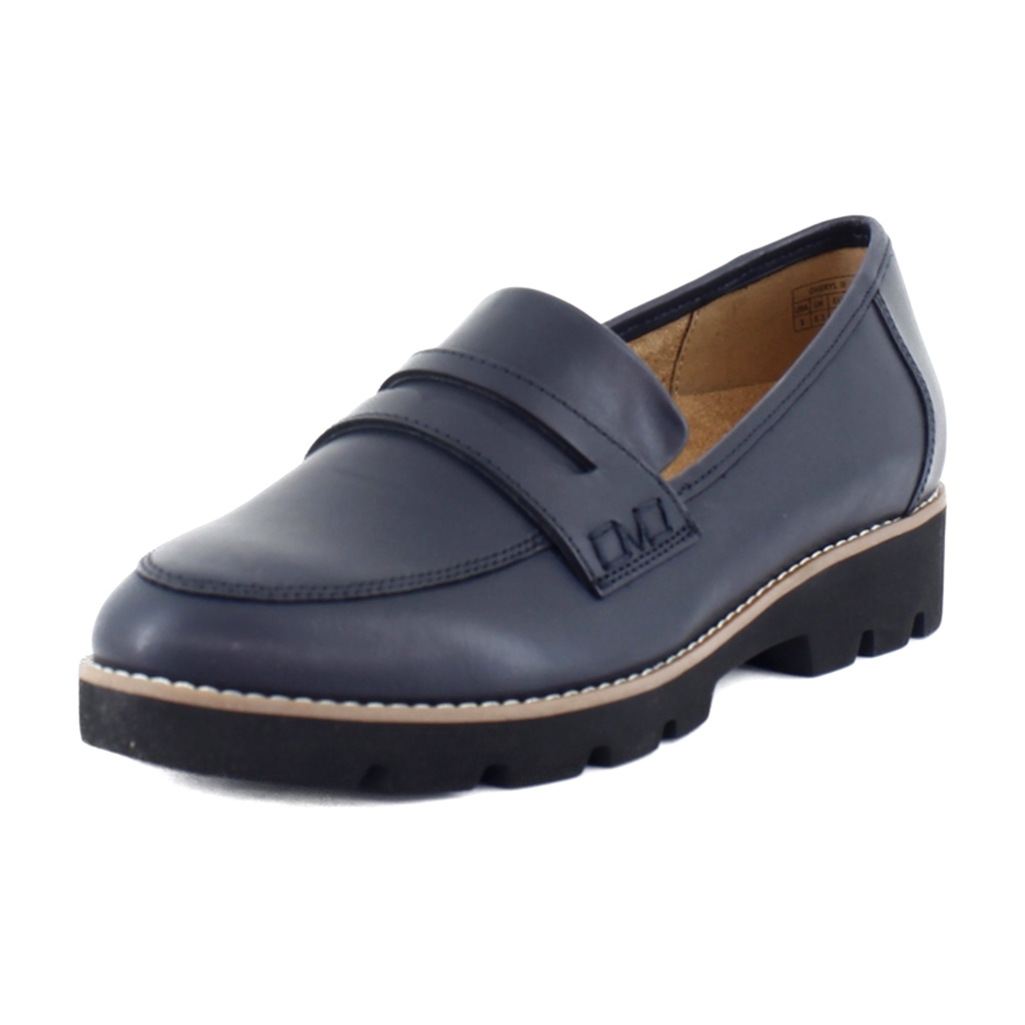 Vionic Cheryl II Women's Flats Navy Blazer Leather Size 6 W - Walmart.com