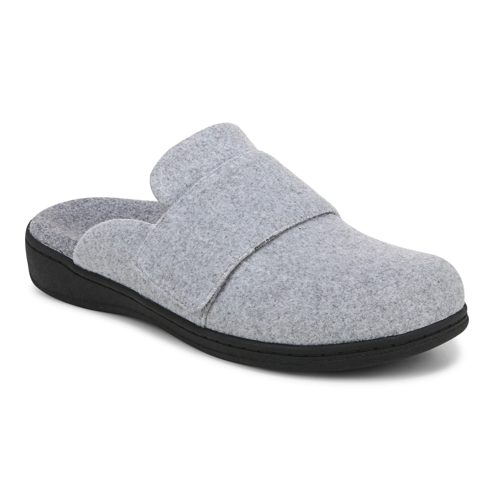 Vionic Women's Gemma II Mule Slippers Light Grey Fabric 6M - Walmart.com