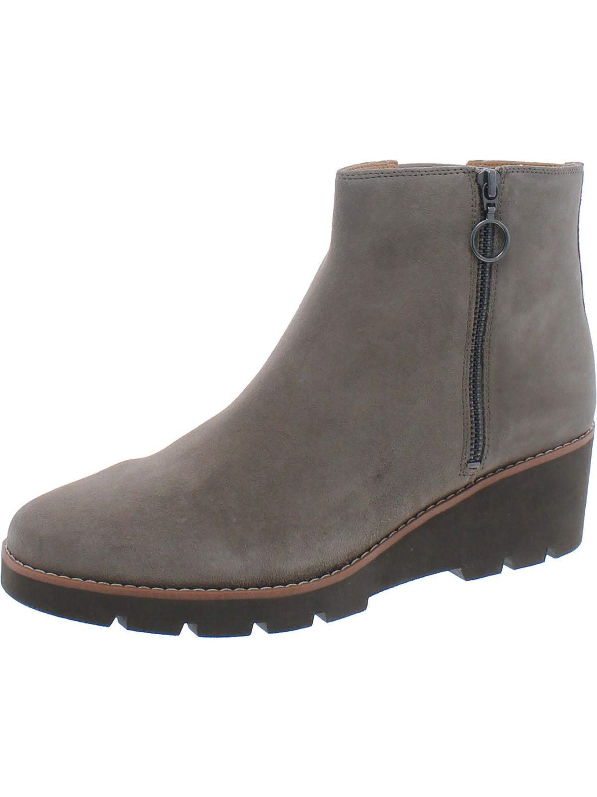 Vionic Womens Hazal Zipper Suede Booties - Walmart.com