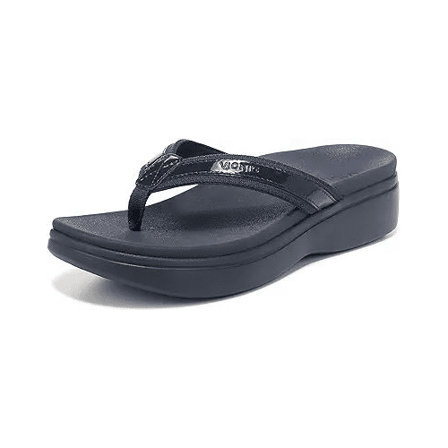 Vionic Women's Sunrise High Tide II Toe-Post Platform Sandal Navy 12W ...