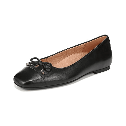 Vionic Women's Klara Ballet Flat Black Nappa 8.5W - Walmart.com