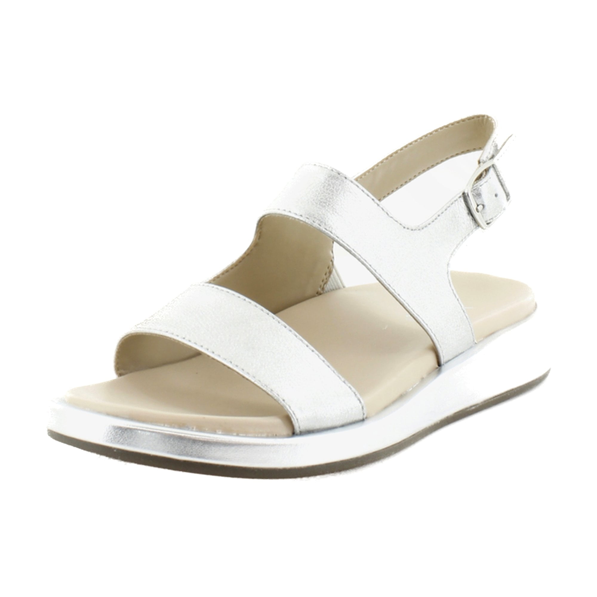 Vionic Madera Women's Sandals Silver Metallic Leather Size 9.5 M ...