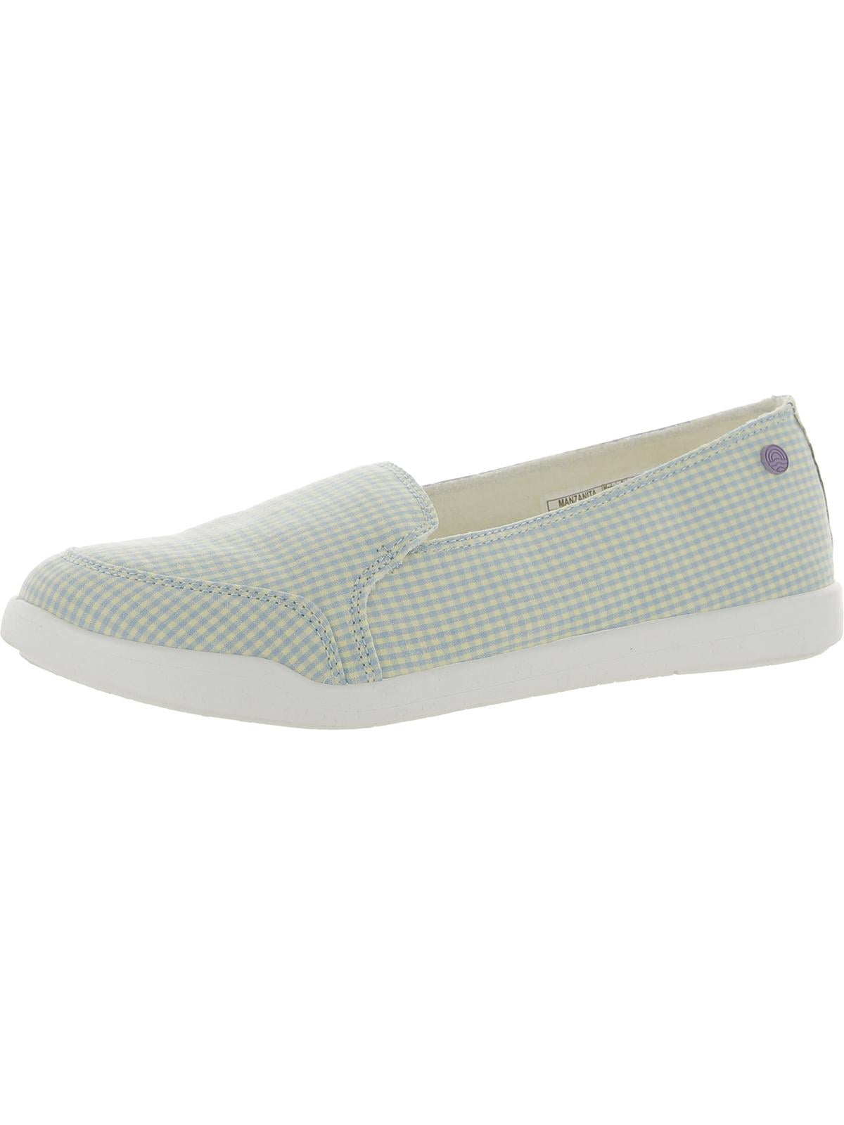 Vionic Beach Womens Manzanita Gingham Comfort Slip-On Sneakers ...