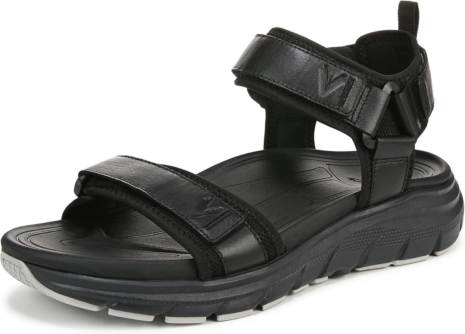 Vionic Men's Walk Max Wanderer Walking Sandal Black Leather 11W ...