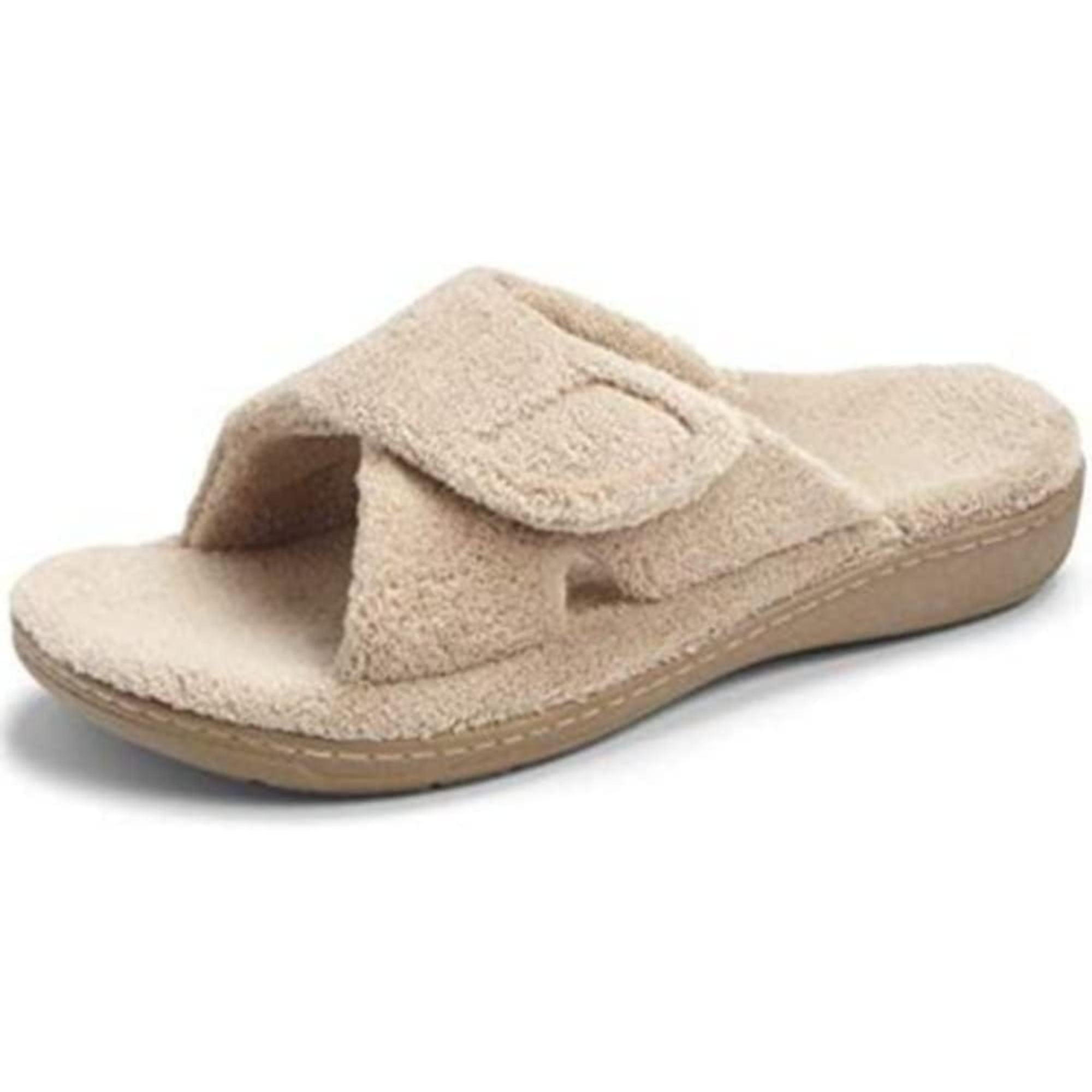 Vionic Relax Slipper Women's Tan, Orthotic Bedroom House Shoes with ...
