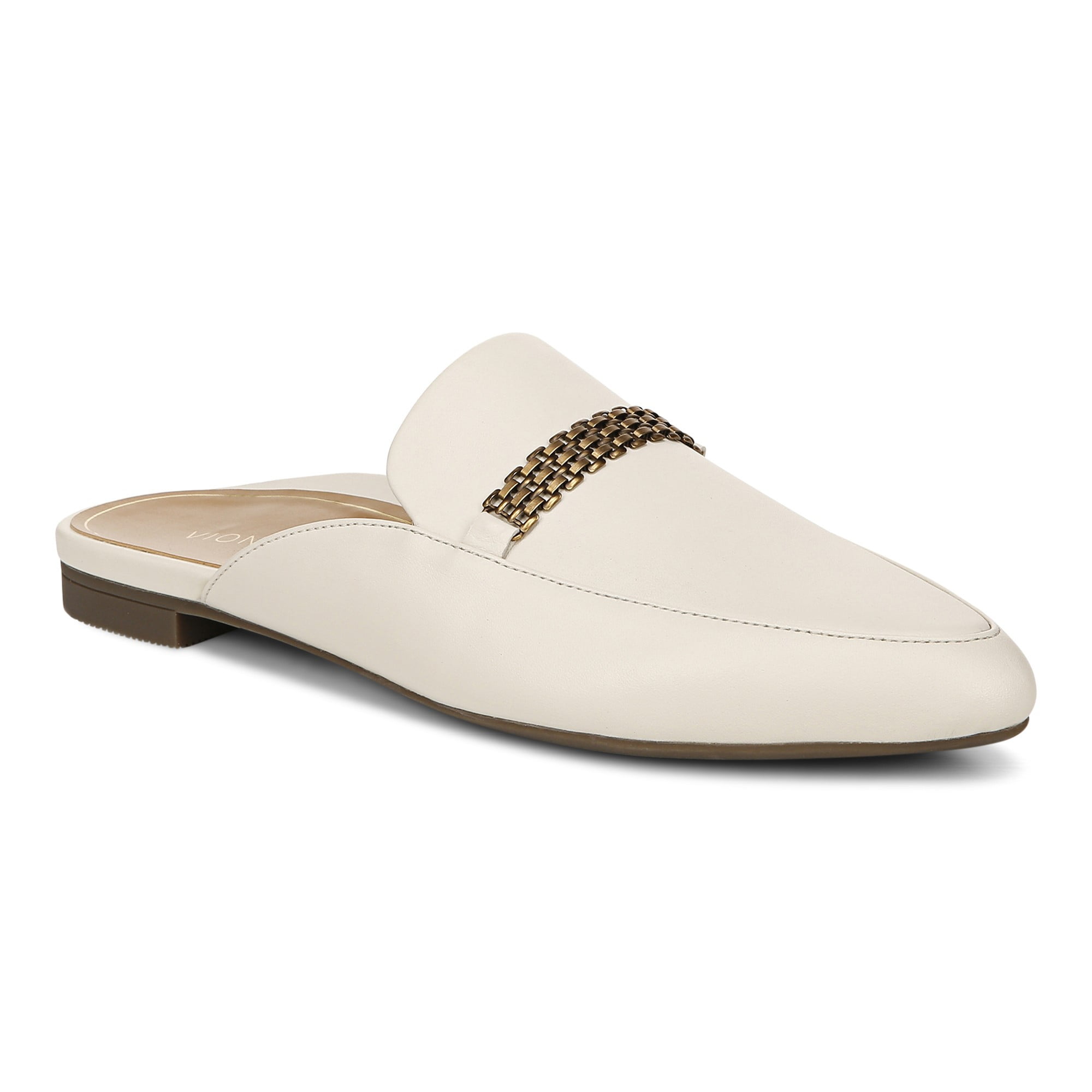 Vionic Women's Starling Mule Cream Nappa 8M - Walmart.com
