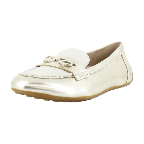 Vionic Taryn Women's Loafers & Slip-Ons Gold Leather Size 8 W - Walmart.com