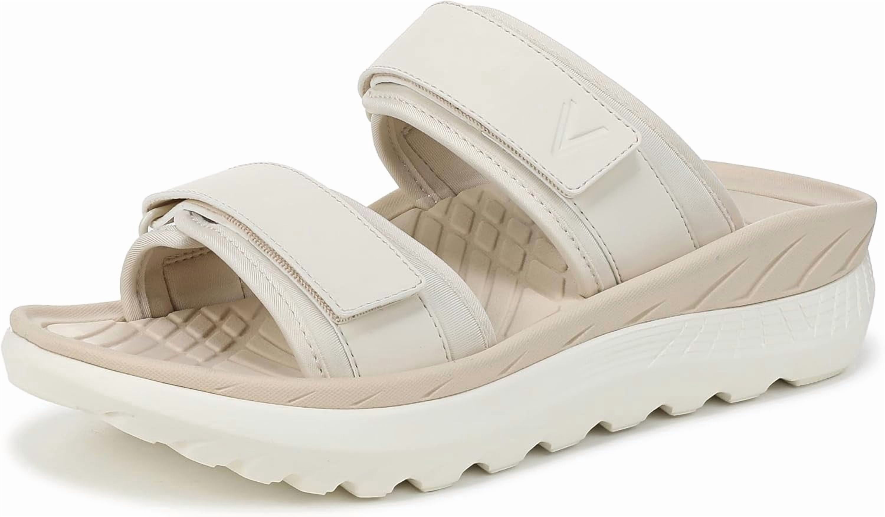 Vionic Unisex Renewal Slide Sandals Cream M8.5/ W10 - Walmart.com
