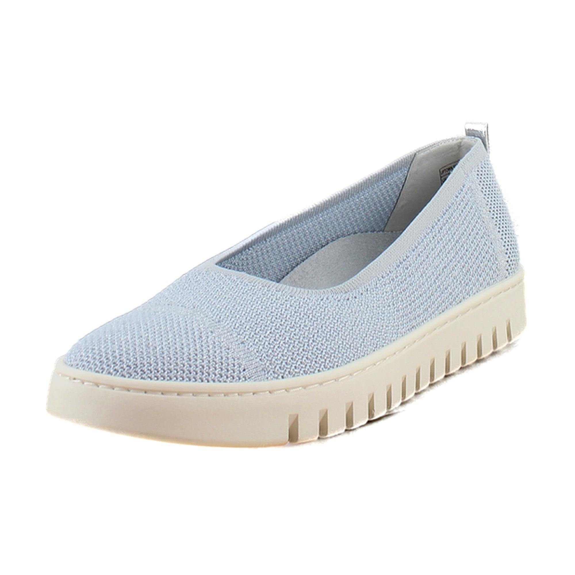 Vionic Up Skimmer Women's Flats Blue Mist/Silver Knit Fabric Size 7.5 M ...