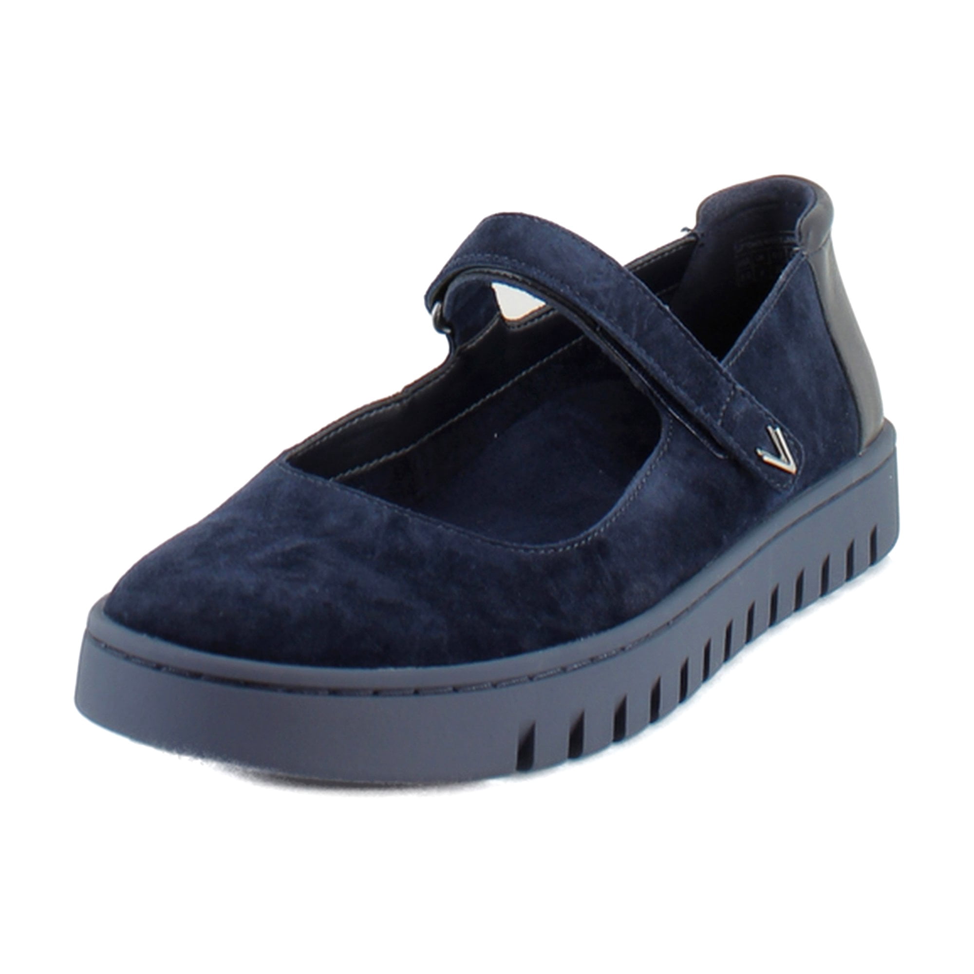 Vionic Women's Uptown Mary Jane Flat Navy Blazer Suede 7W - Walmart.com