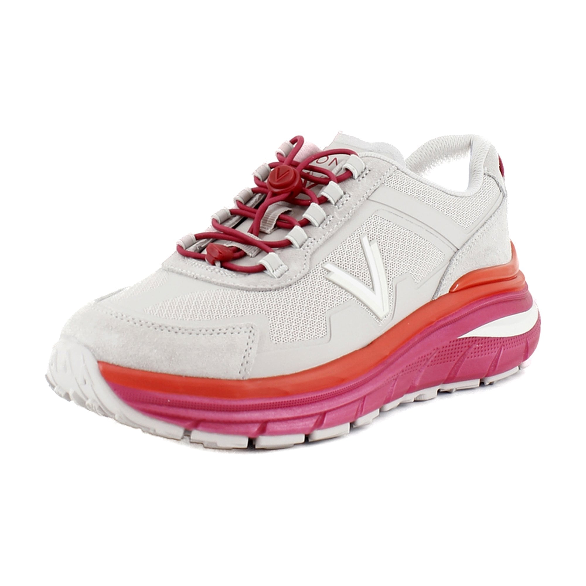 Vionic Walk Max Sierra Women's Athletic Soft Oyster/Magenta Leather ...