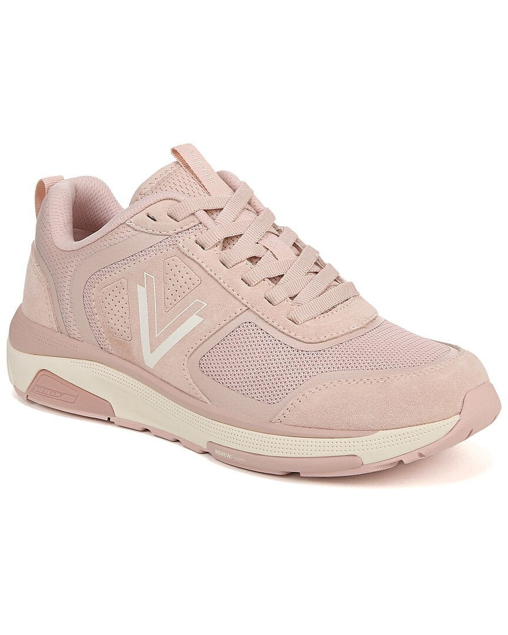 Vionic Walk Strider 001 Suede Walking Shoe, 8.5, Pink - Walmart.com