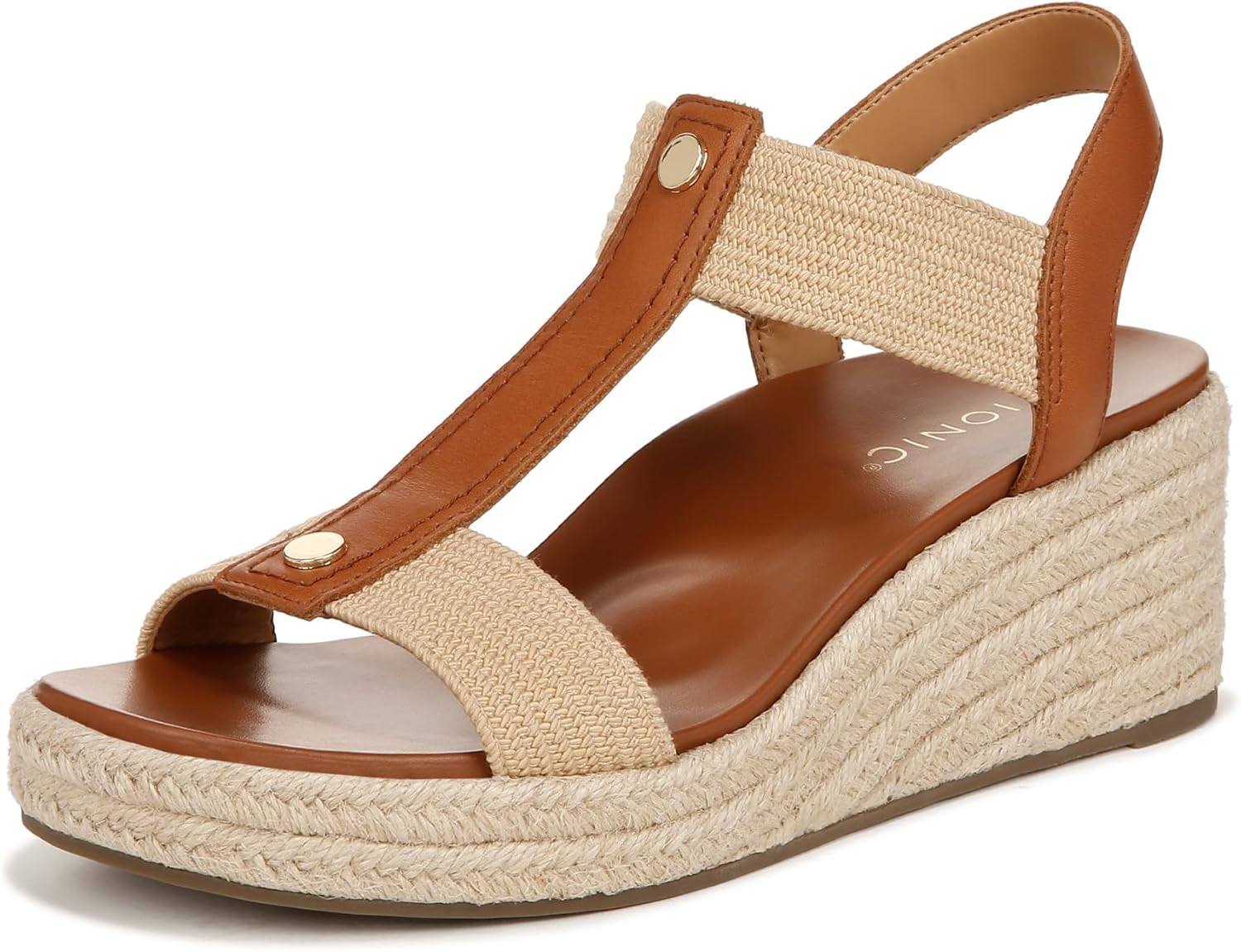 Vionic Women's Calera Ankle Straps Heeled Sandal Camel 11W - Walmart.com