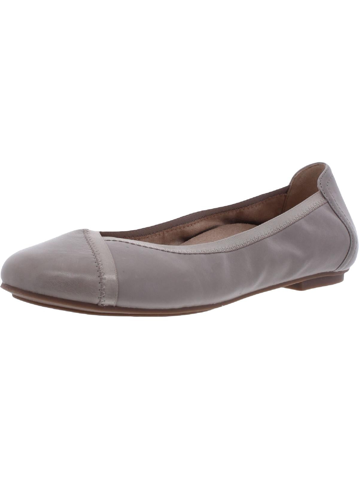 Vionic Women's Caroll Leather Lightweight Slip On Round Toe Ballet ...