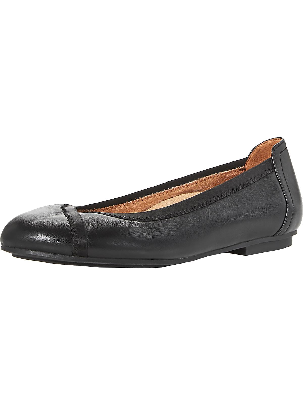 Vionic Women's Caroll Leather Lightweight Slip On Round Toe Ballet ...