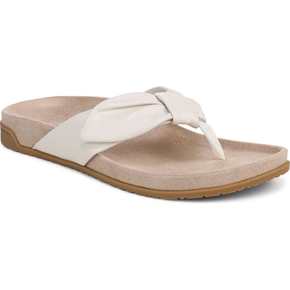 Vionic Women's Eva Flip Flop Sandal Sea Salt Leather 7M - Walmart.com