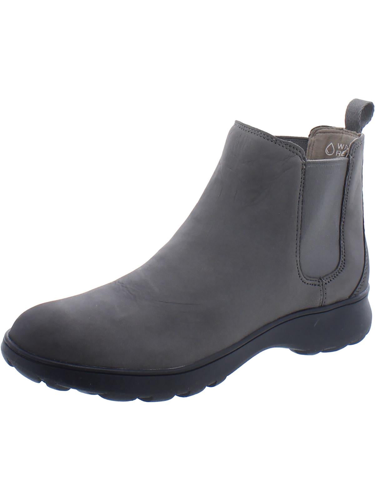 Vionic Womens Evergreen Mixed Media Leather Ankle Boots - Walmart.com