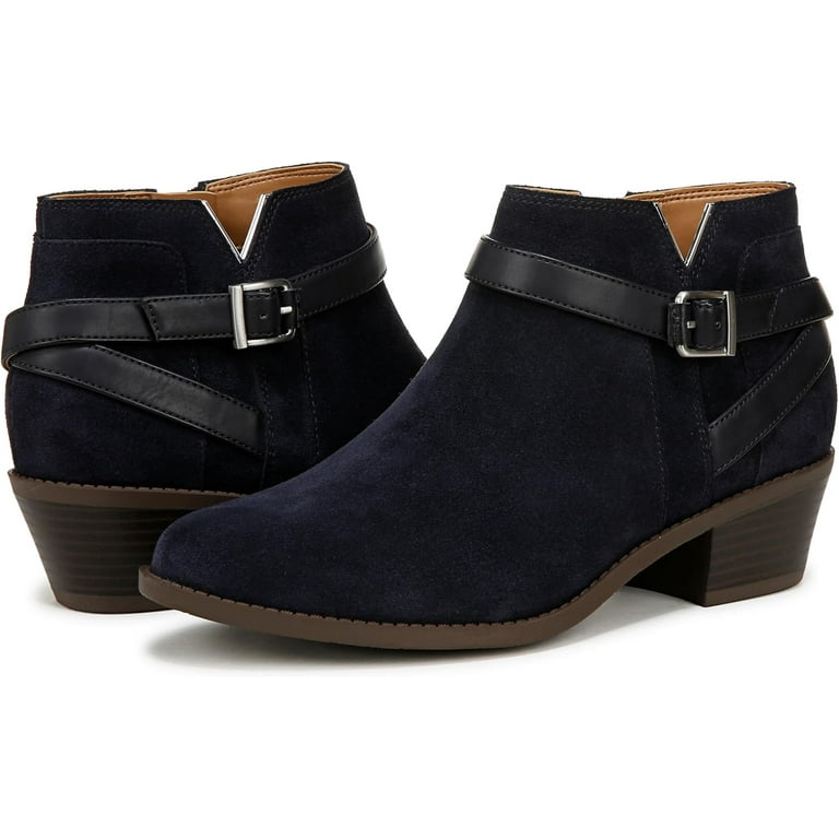 Vionic Women's Farrah Ankle Boots Navy Blazer Leather 6M - Walmart.com