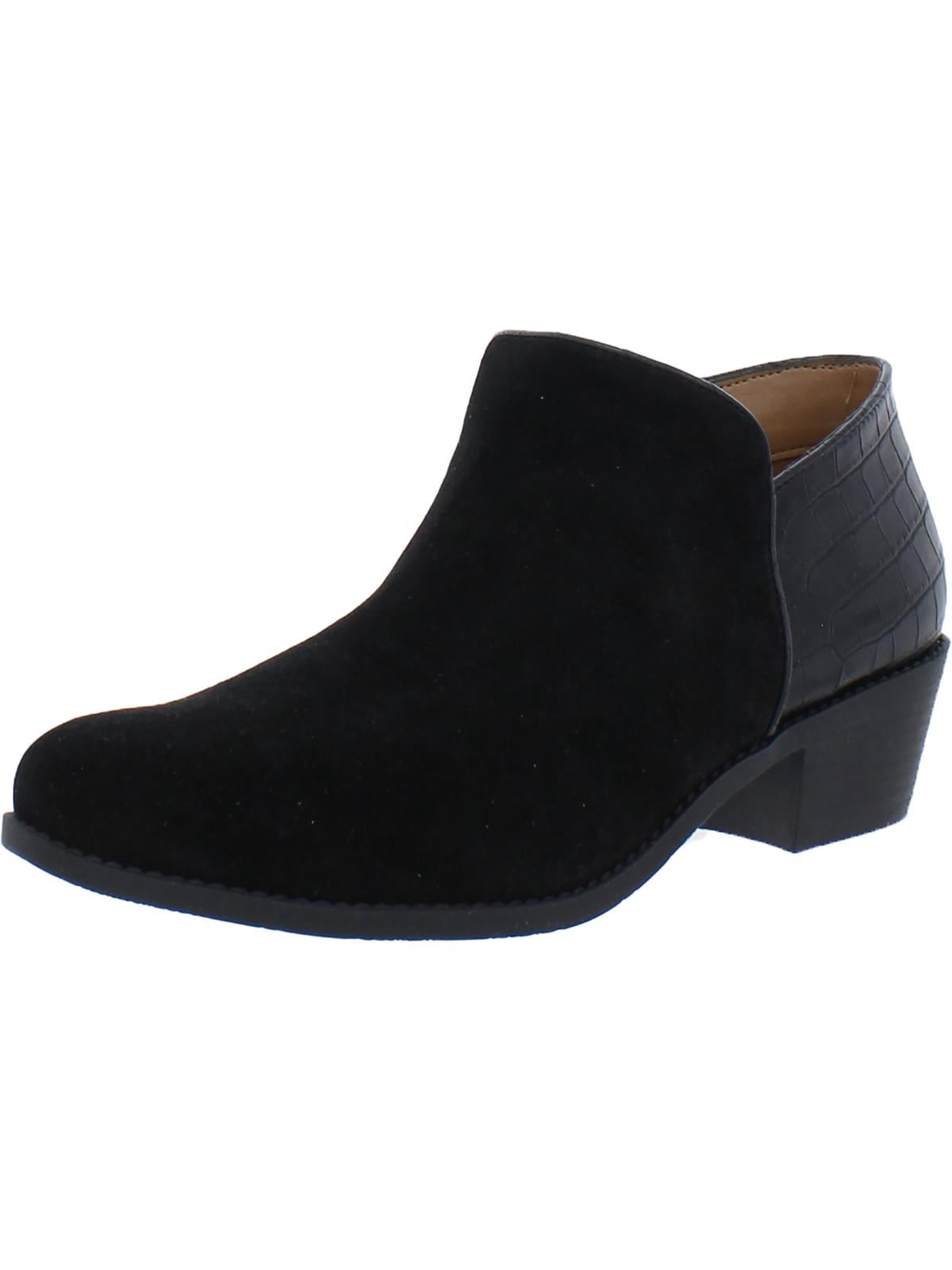 Vionic Womens Marissa Zipper Suede Booties - Walmart.com