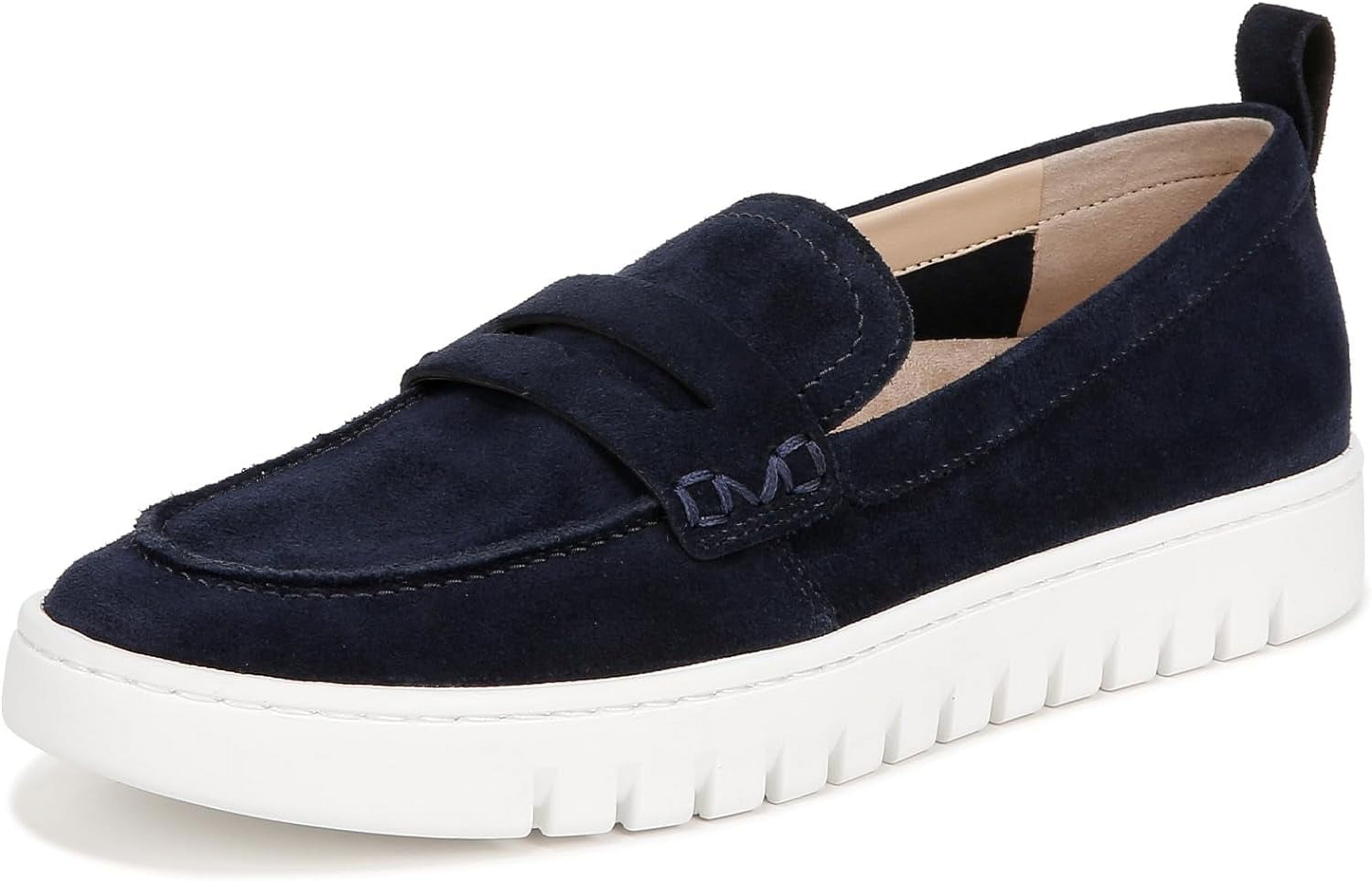 Vionic Women's Uptown Loafer Navy / White Suede Shoes - Walmart.com