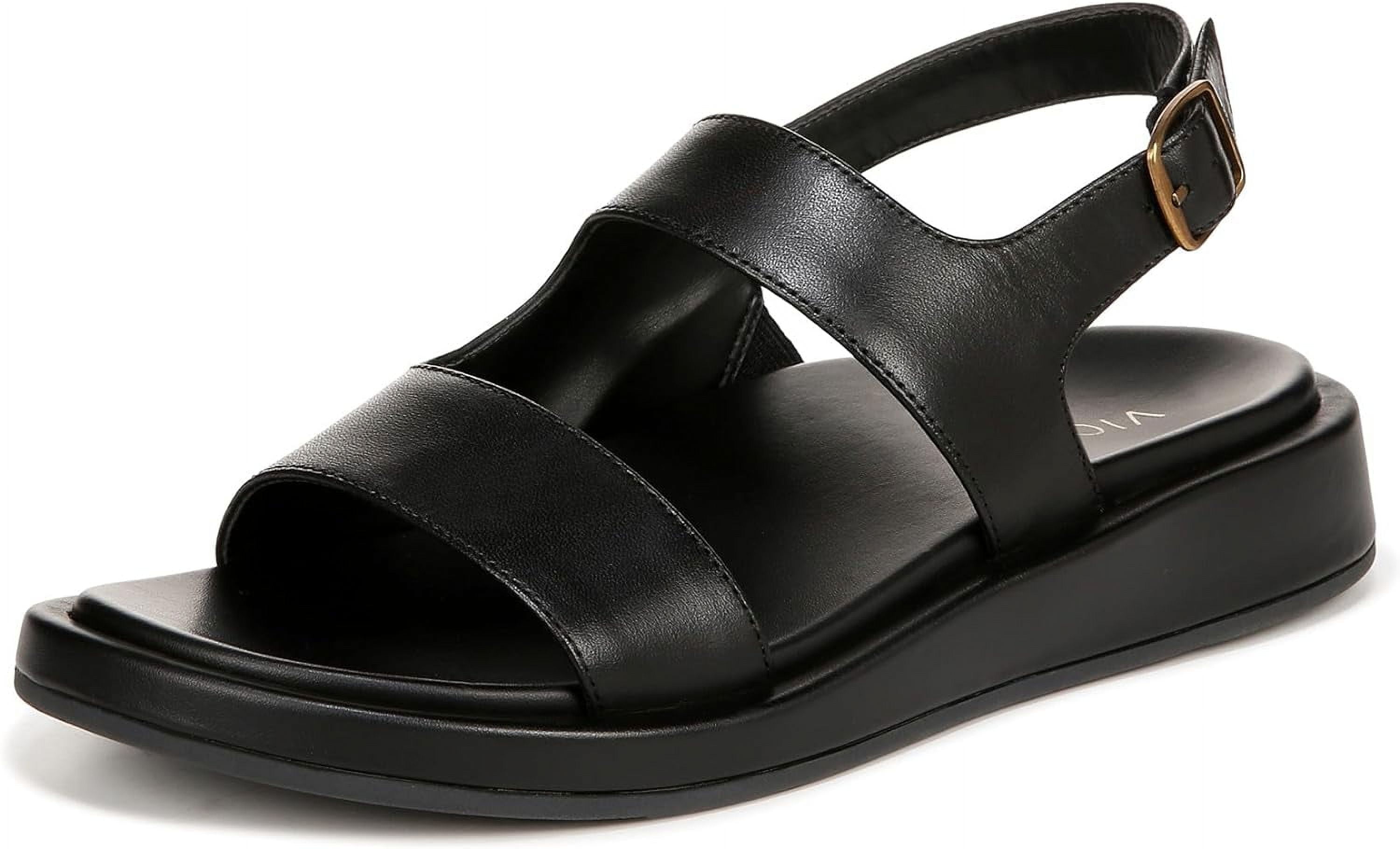Vionic Women's Madera Slingback Comfort Sandal Black Leather 7M ...