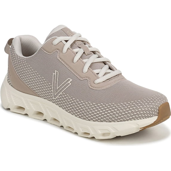 Vionic Women's Priscilla Lace Up Walking Sneaker Cobblestone Mesh 8M ...