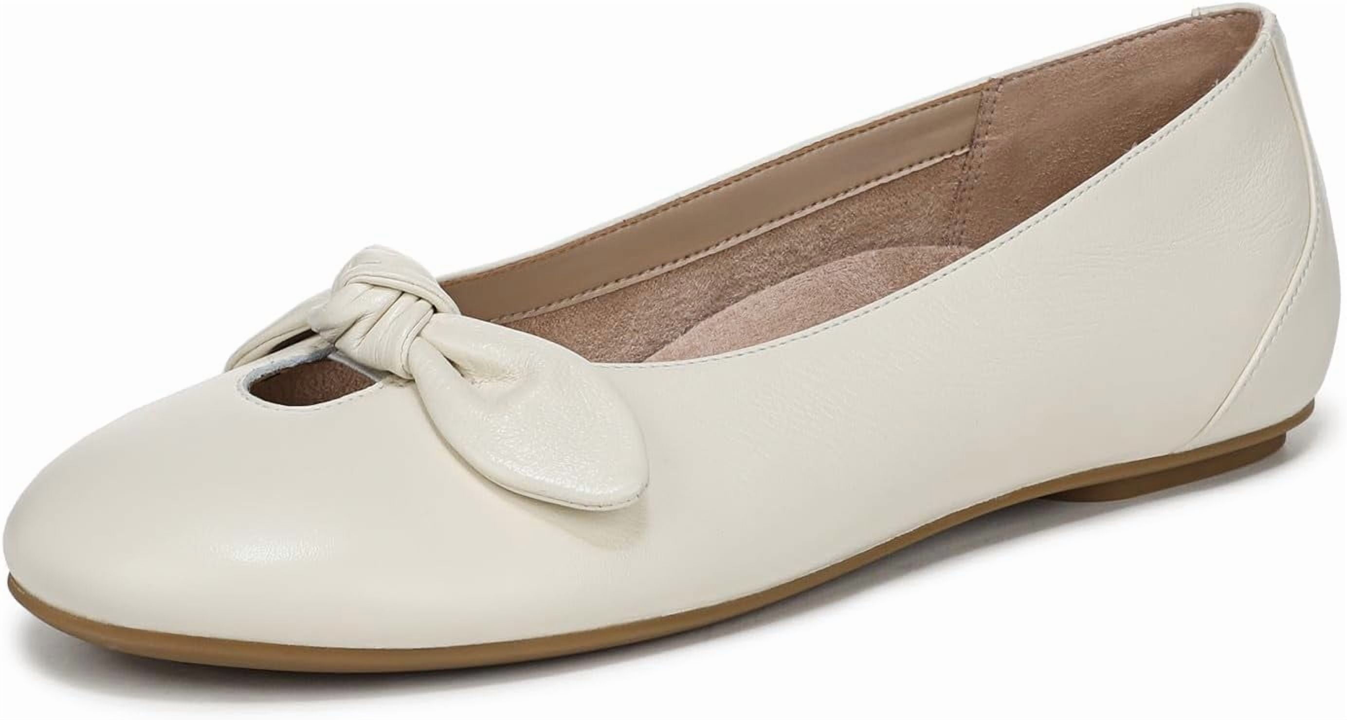 Vionic Women's Tilly Ballet Flat Ivory Leather 10.5W - Walmart.com