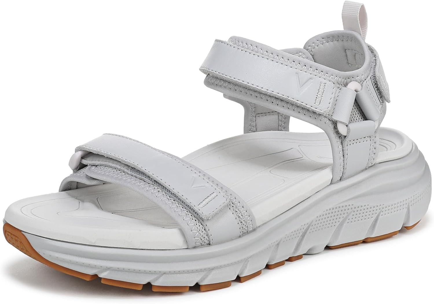 Vionic Walk Max Wanderer Women's Sandals Vapor Grey Leather & Mesh Size ...