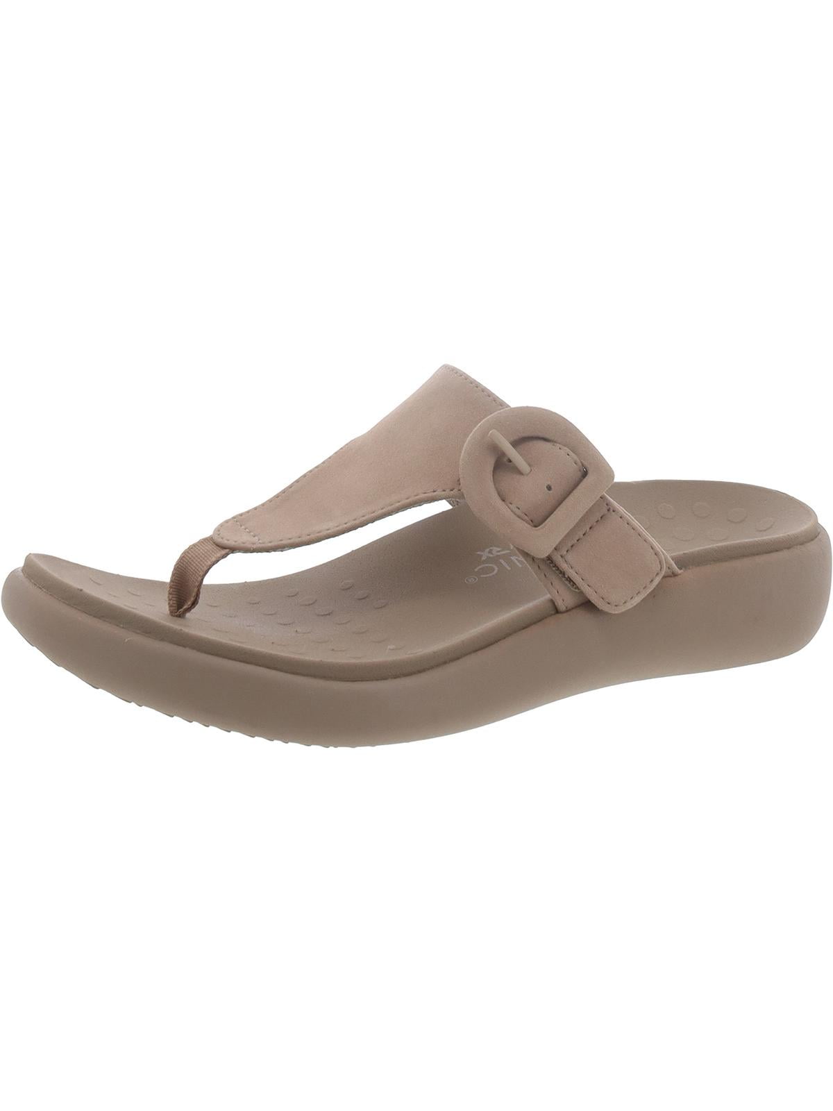 Vionic Womens Activate RX Suede Buckle T-Strap Sandals - Walmart.com