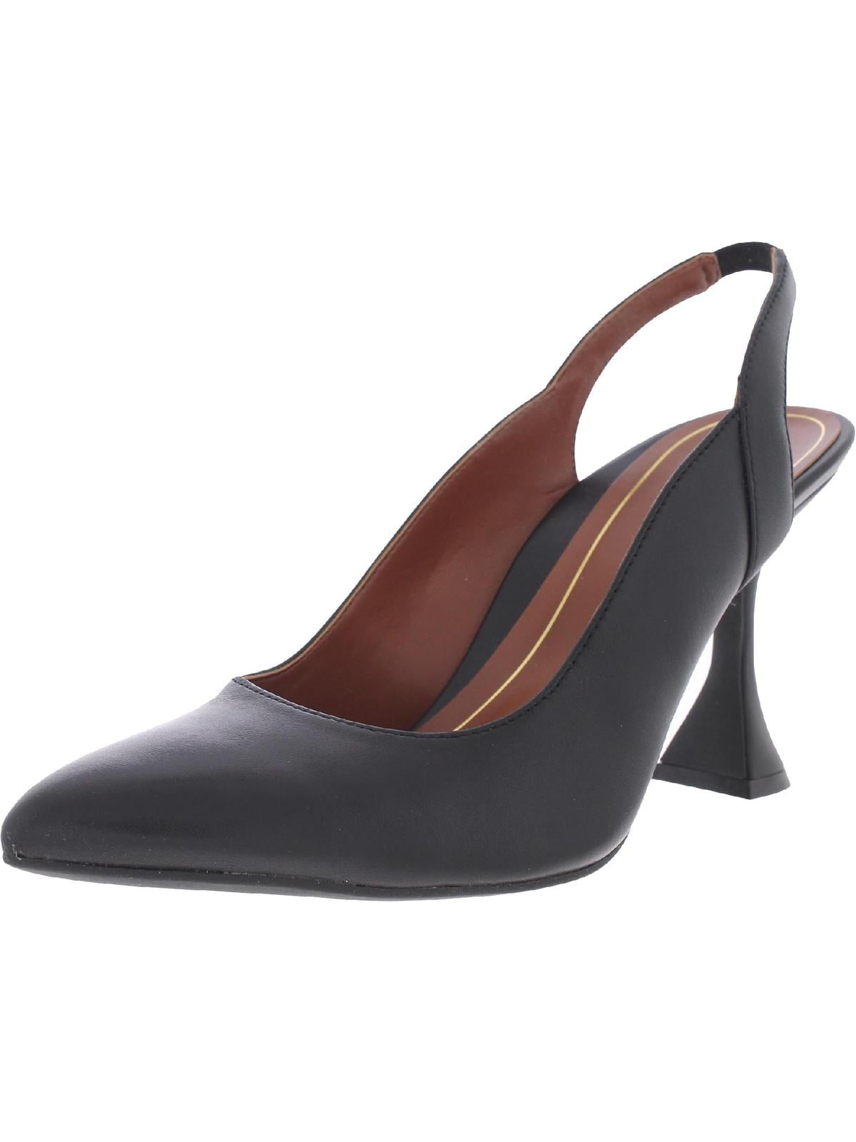 Vionic Womens Adalena Leather Pointed Toe Slingback Heels - Walmart.com