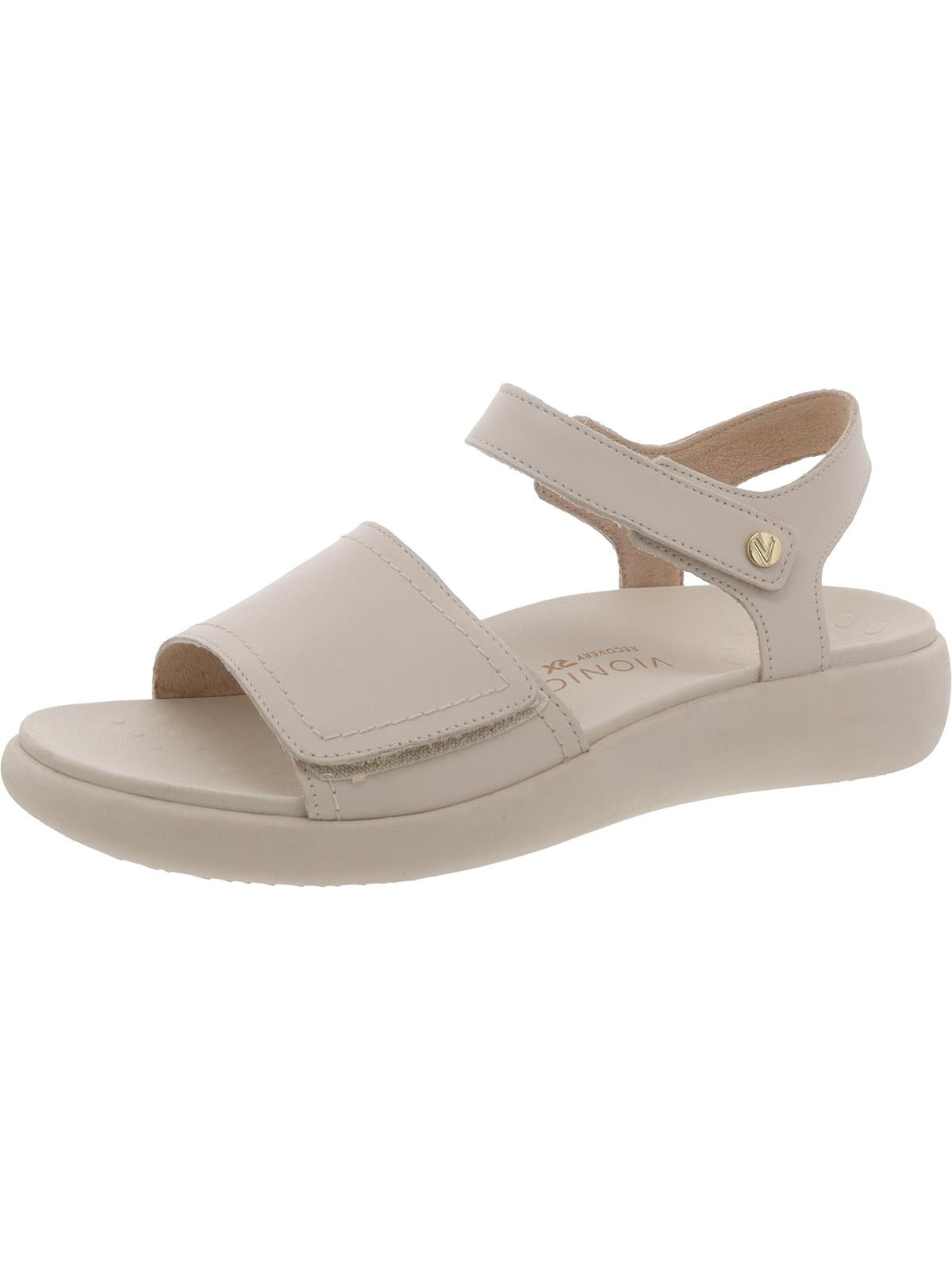 Vionic Womens Awaken Leather Adjustable Slingback Sandals - Walmart.com