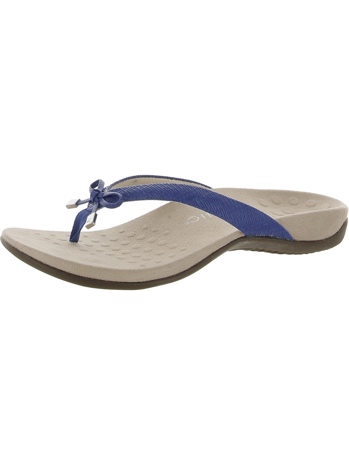 Vionic Womens Bella II Woven Patent Slip On Thong Sandals - Walmart.com