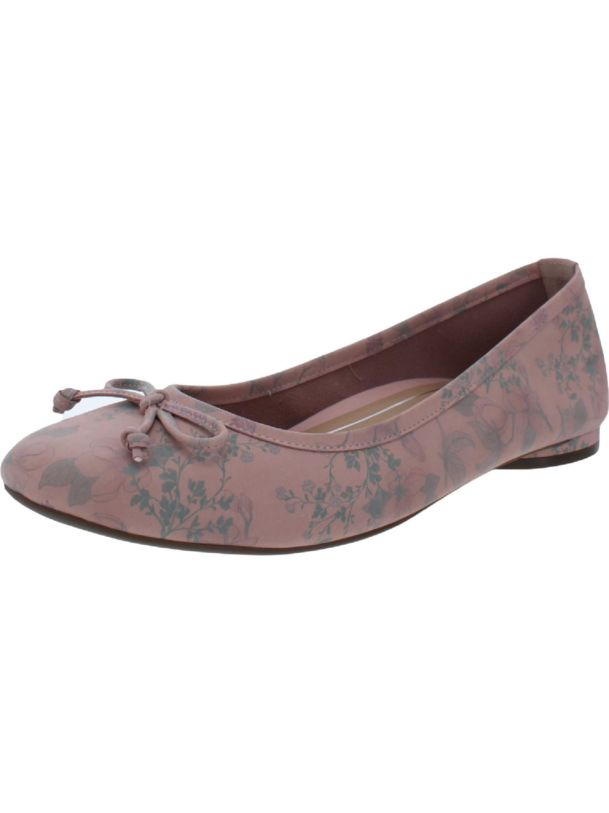 Vionic Womens Callisto Padded Insole Leather Ballet Flats - Walmart.com