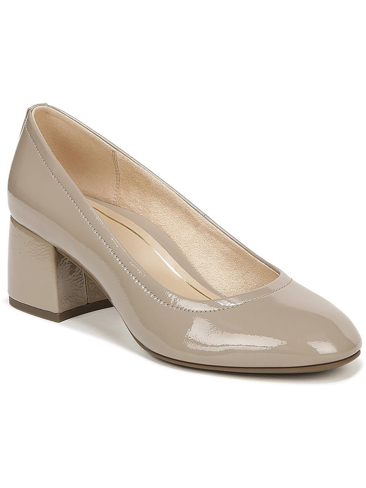 Vionic Womens Carmel Patent Leather Textured Block Heels - Walmart.com