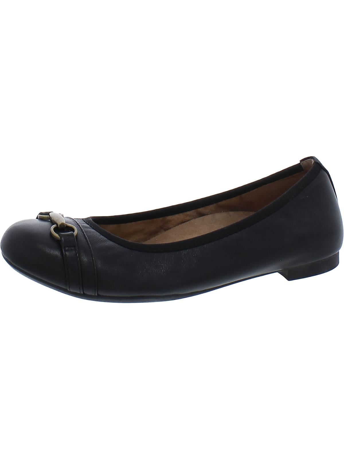 Vionic Womens Delanie Leather Slip-On Ballet Flats - Walmart.com