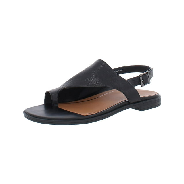Vionic Womens Ella Leather Toe Loop Slingback Sandals - Walmart.com