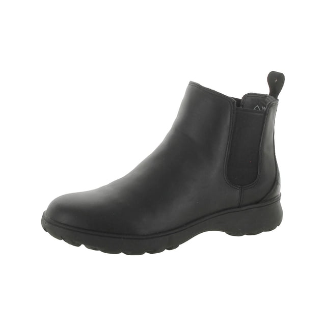 Vionic Womens Evergreen Leather Slip On Ankle Boots - Walmart.com