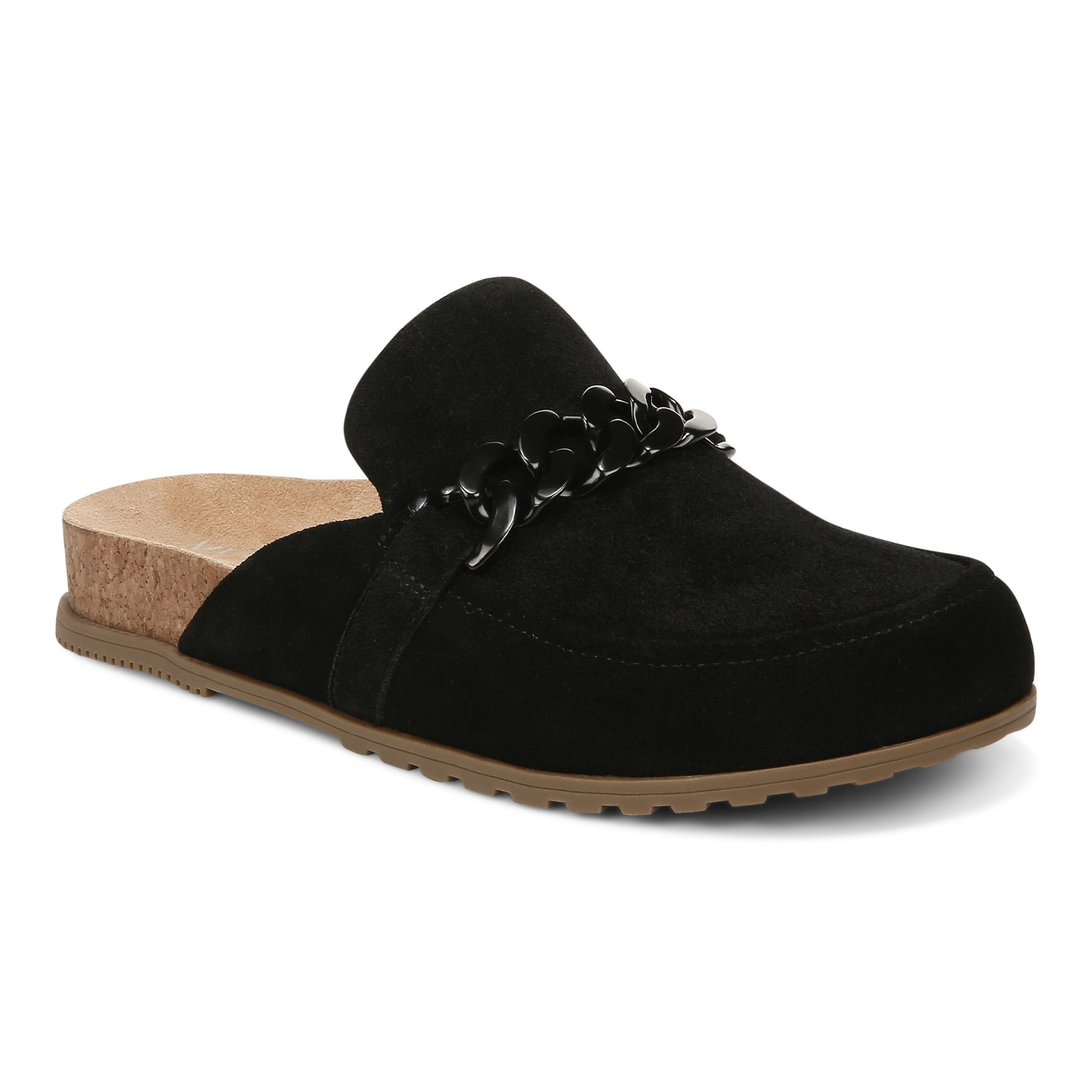 Vionic Womens Georgie Mule Black Suede - Walmart.com