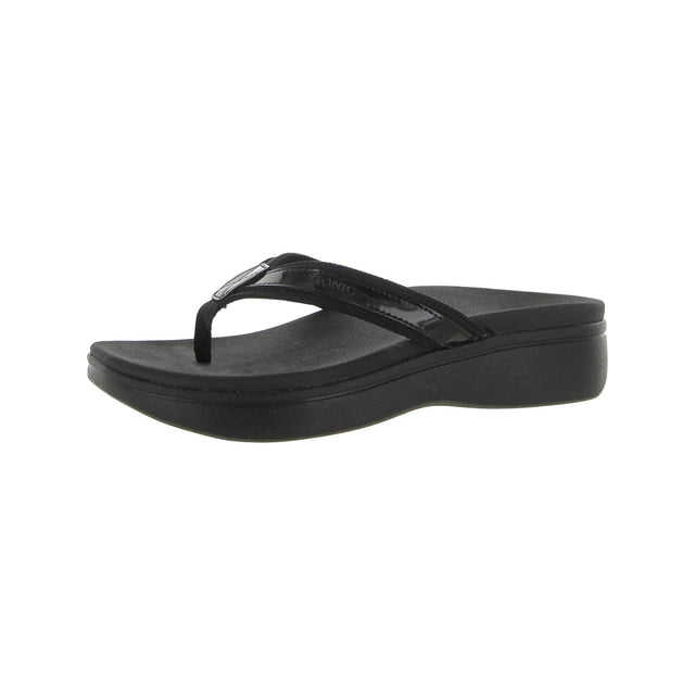 Vionic Womens High Tide ll Patent Summer Platform Sandals - Walmart ...
