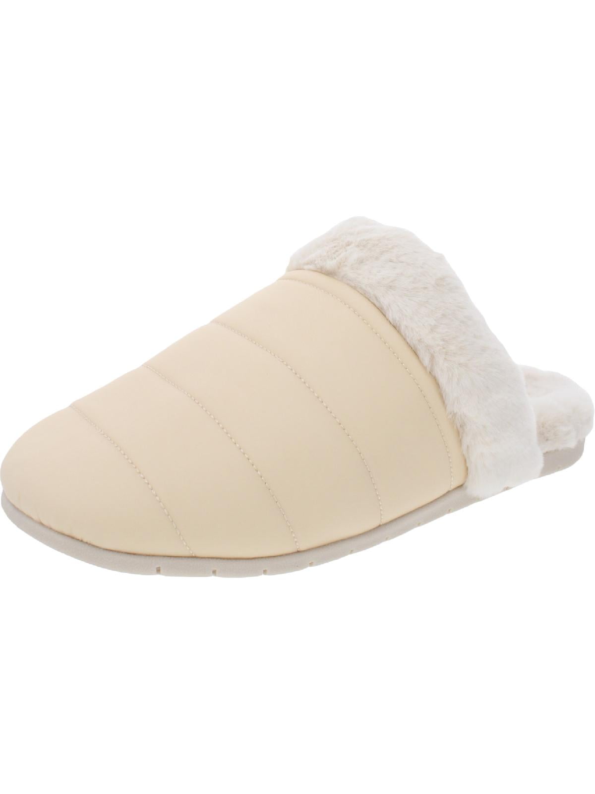 Vionic Womens Josephine Faux Fur Lined Comfort Slide Slippers - Walmart.com