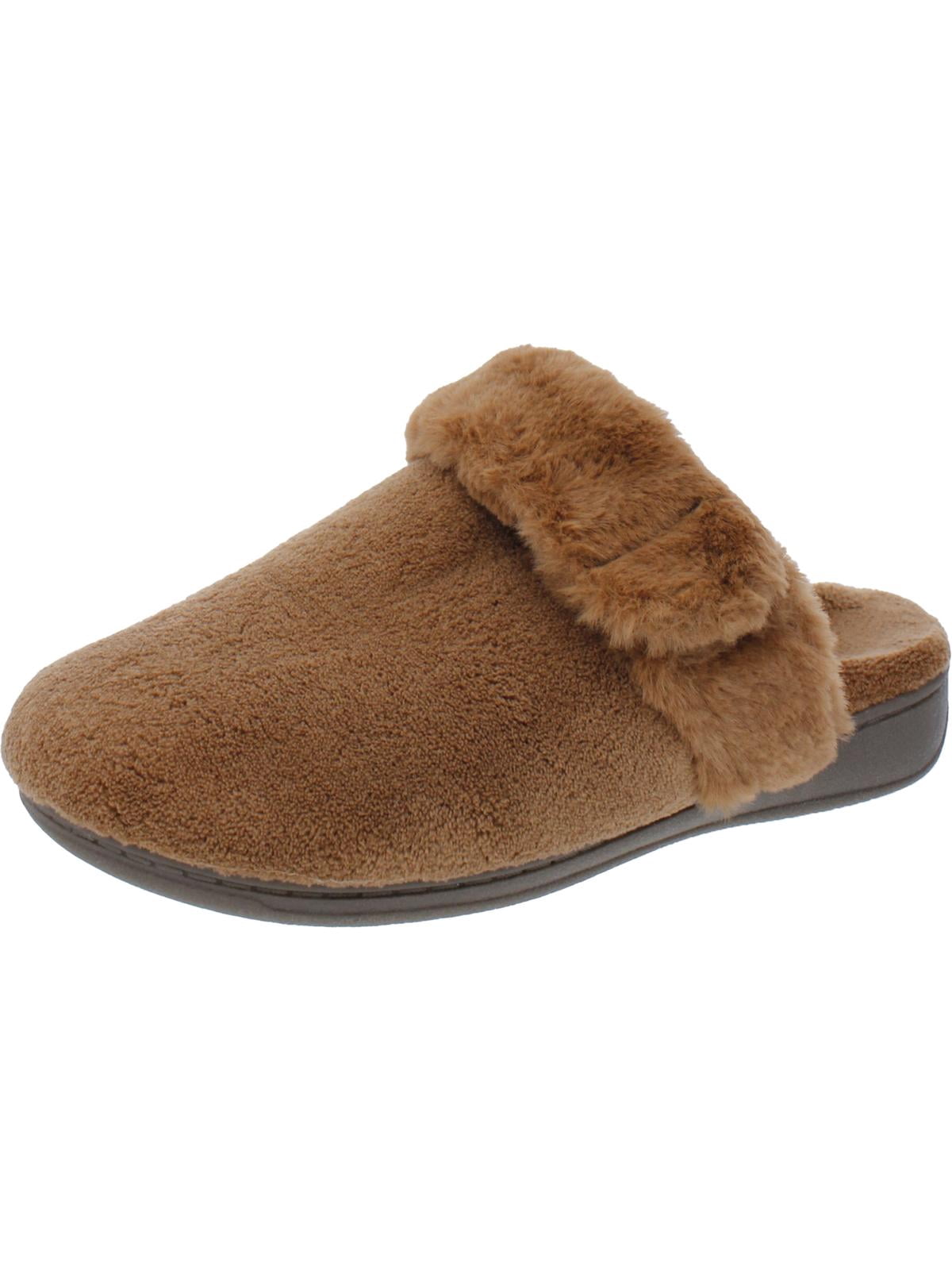 Vionic Womens Marielle Terry Cloth Slip On Slide Slippers - Walmart.com
