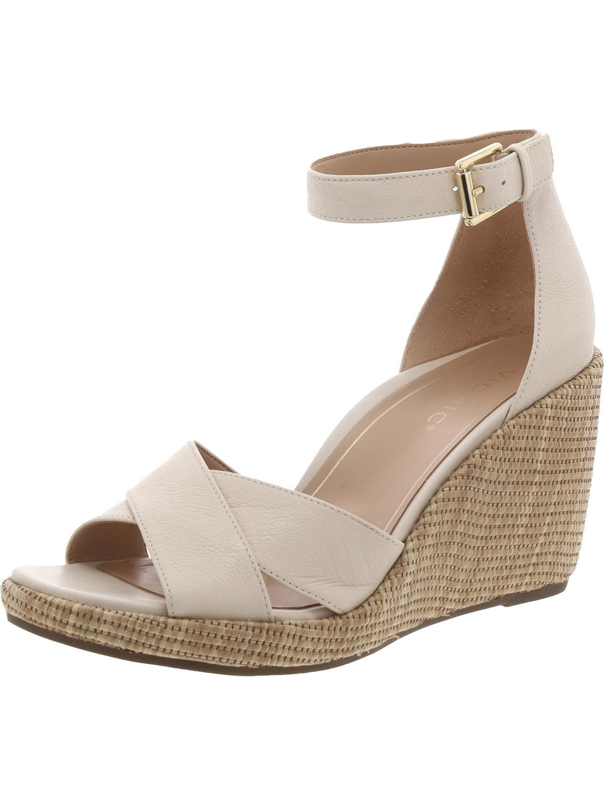 Vionic Womens Marina Leather Platform Wedge Sandals - Walmart.com