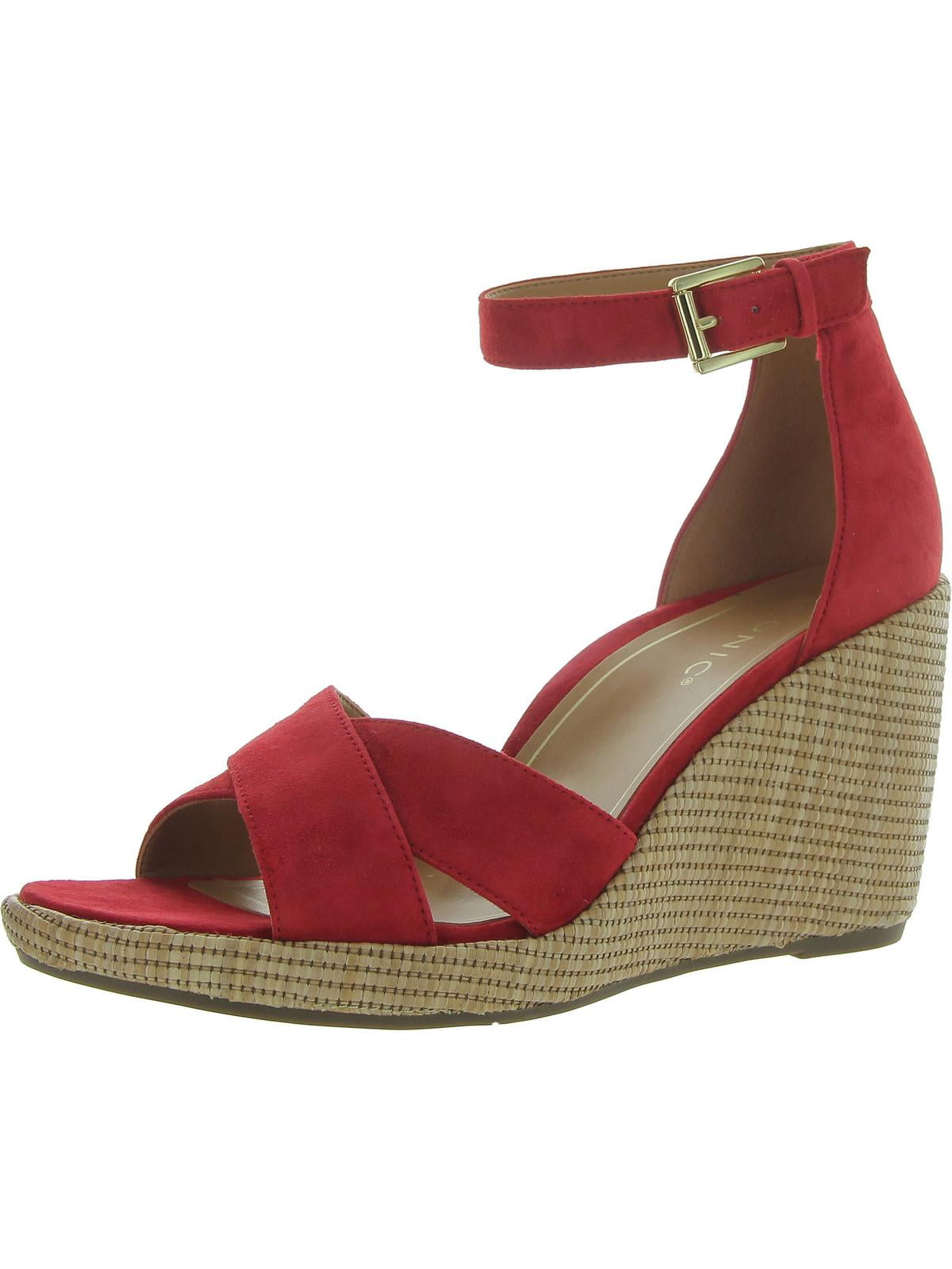 Vionic Womens Marina Suede Platform Wedge Sandals - Walmart.com