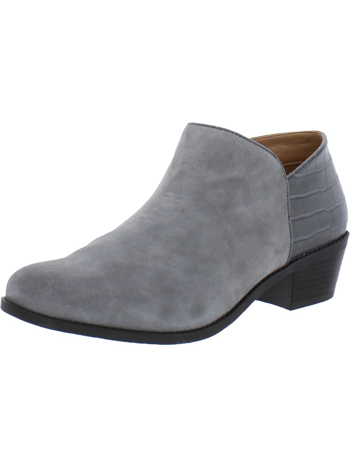 Vionic Womens Marissa Suede Embossed Booties - Walmart.com