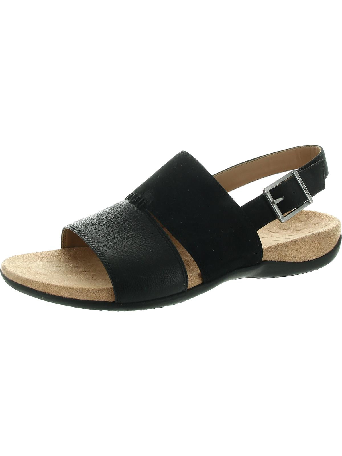 Vionic Womens Morro Leather Slip On Slingback Sandals - Walmart.com