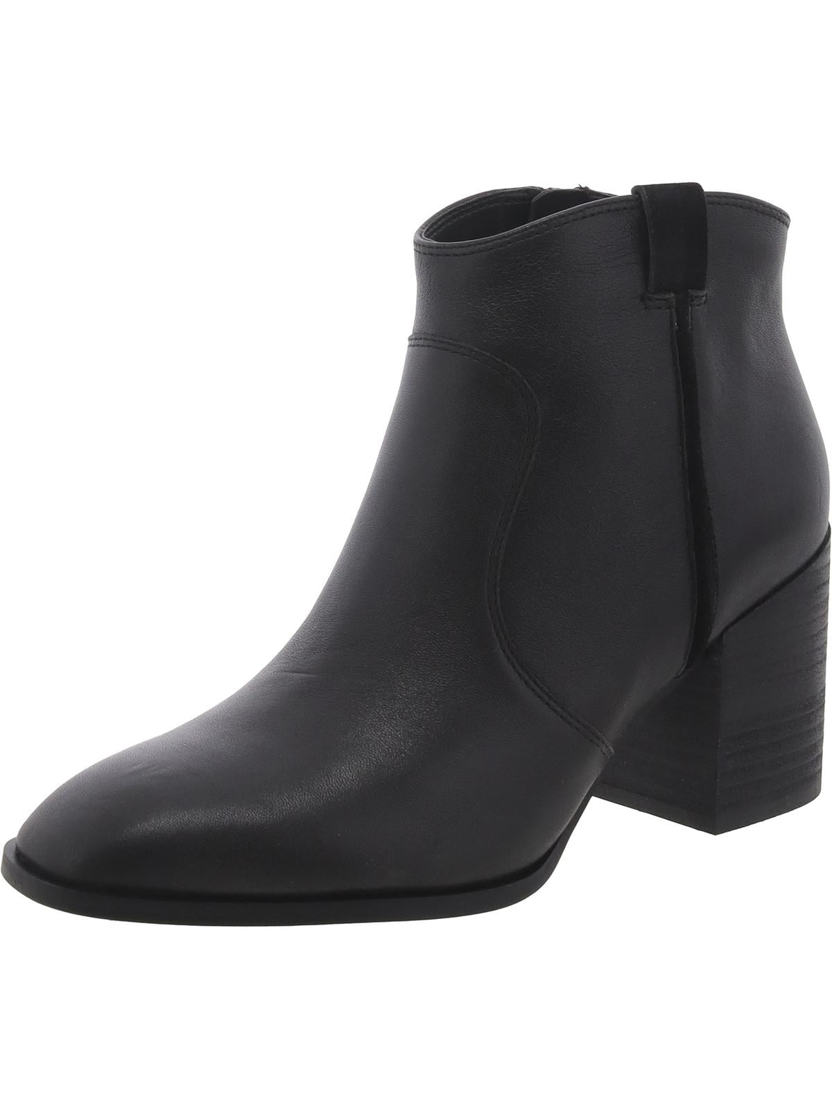 Vionic Womens Regan Leather Square Toe Booties - Walmart.com