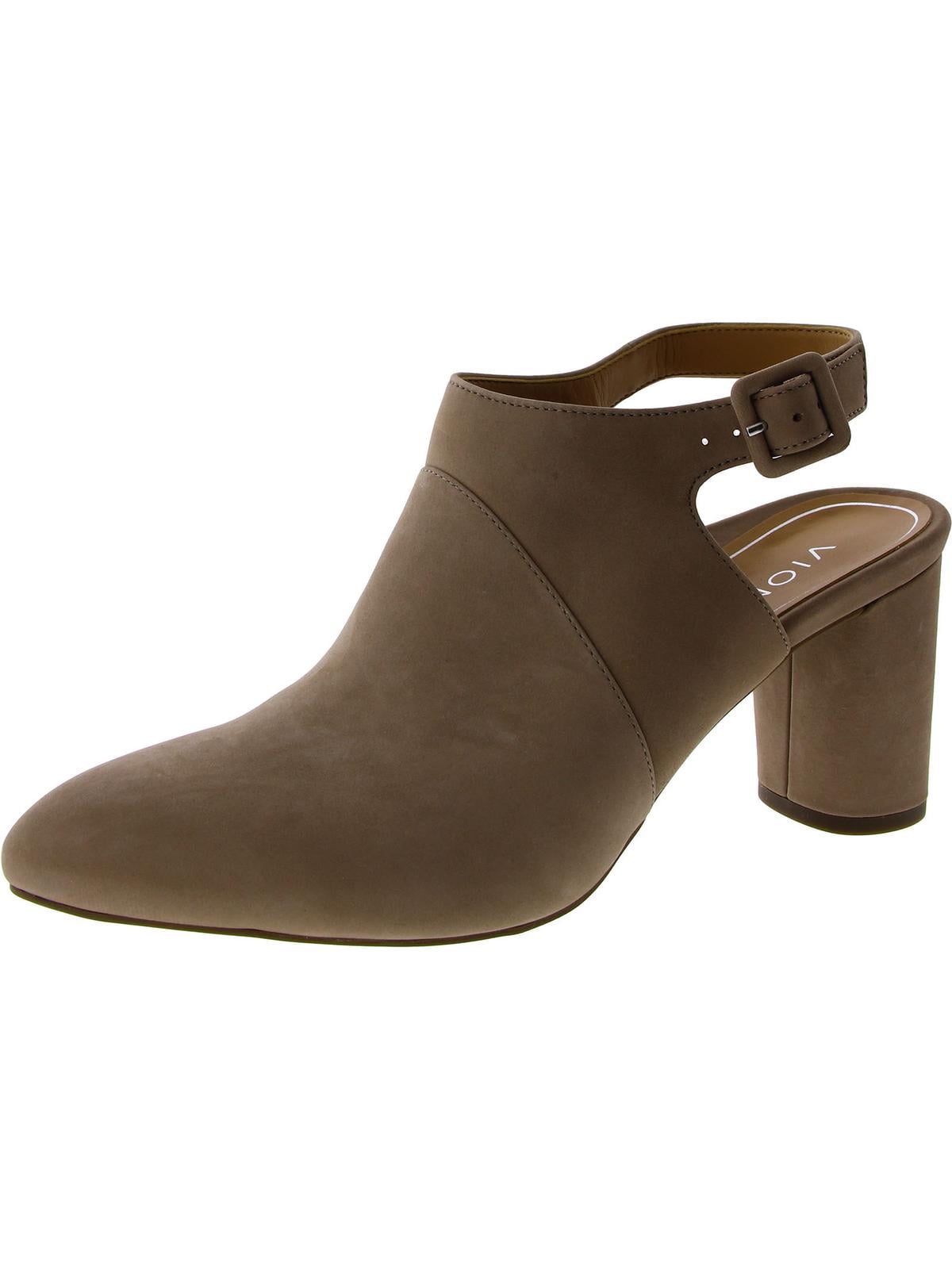 Vionic Womens Roseville Leather Pointed Toe Booties - Walmart.com